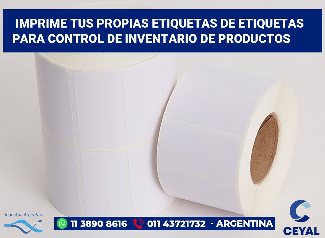 Imprime tus Propias Etiquetas de Etiquetas para Control de Inventario ...